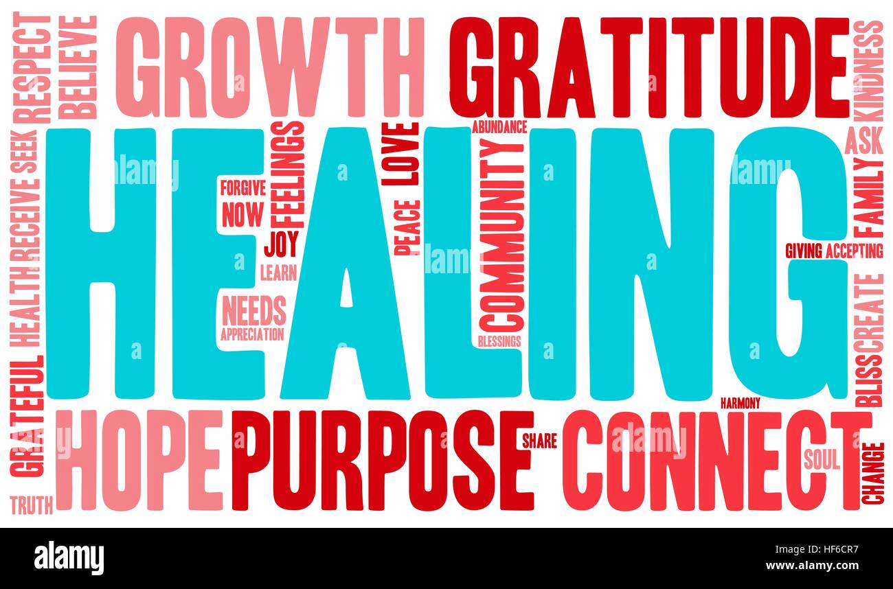 Healing Word Cloud Stock Vector Image & Art - Alamy