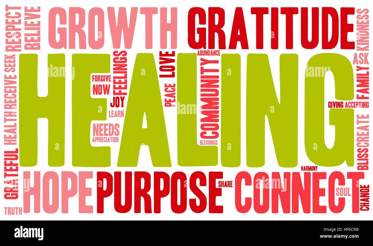 Healing Word Cloud Stock Vector Image & Art - Alamy