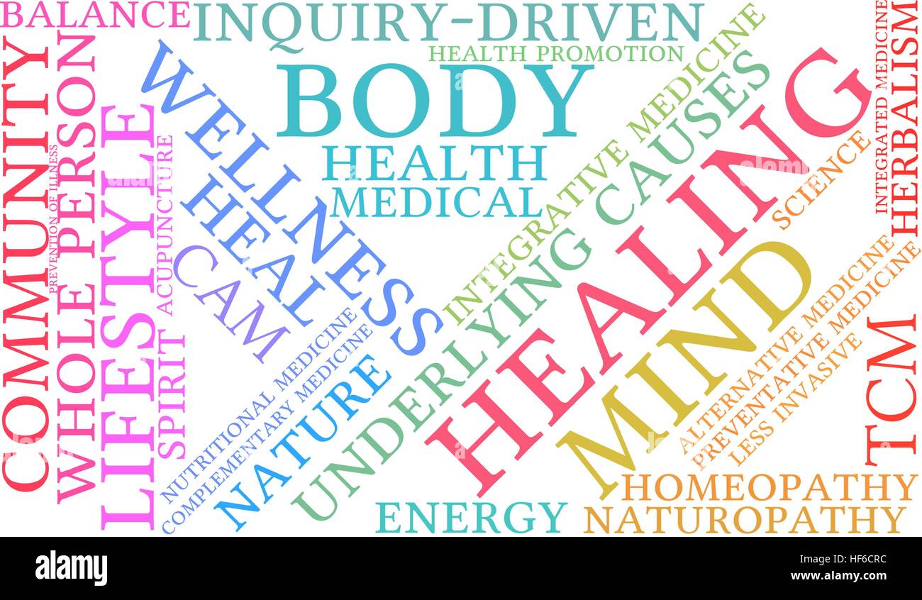 Healing Word Cloud Stock Vector Image & Art - Alamy