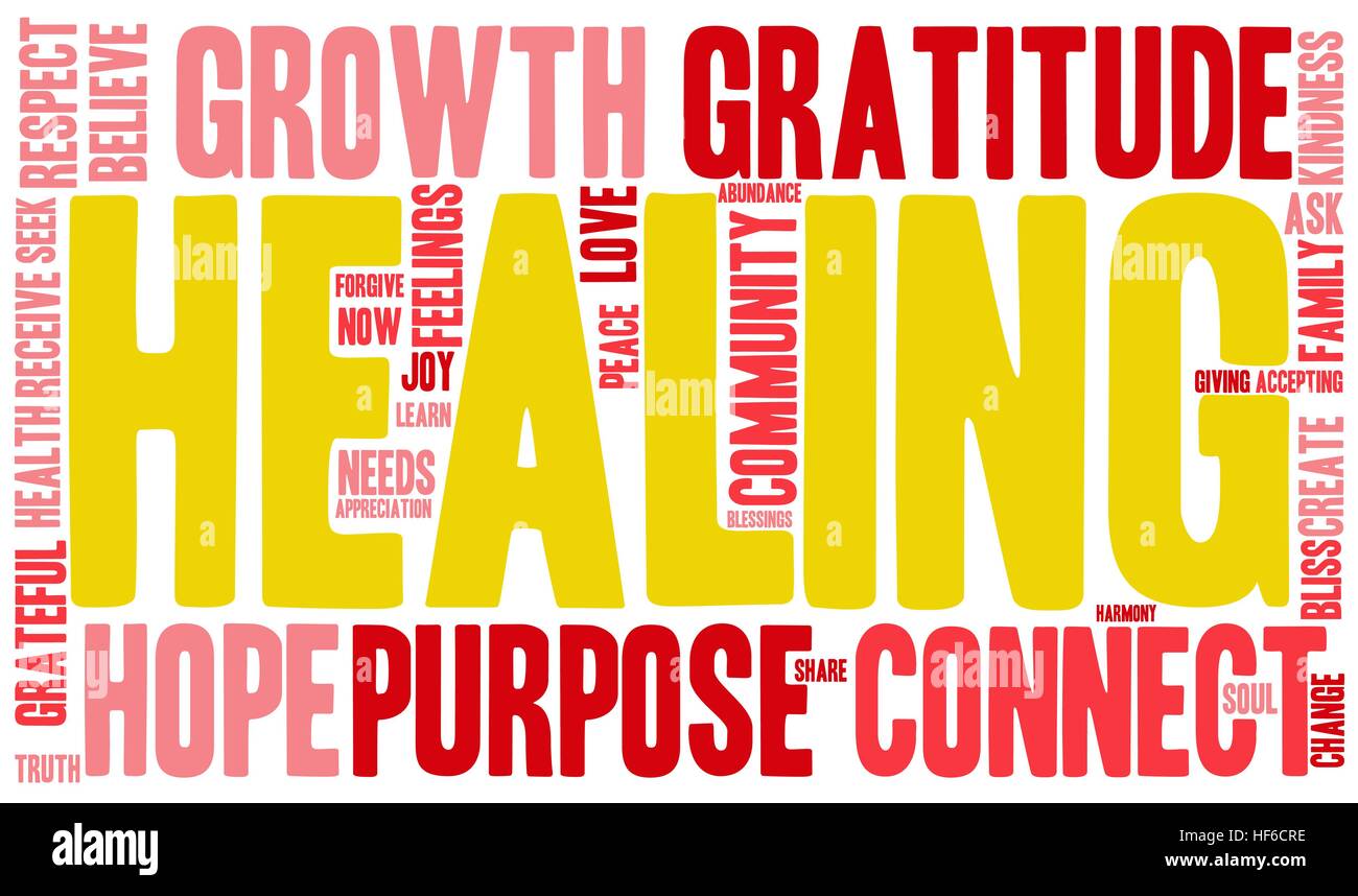 Healing Word Cloud Stock Vector Image & Art - Alamy