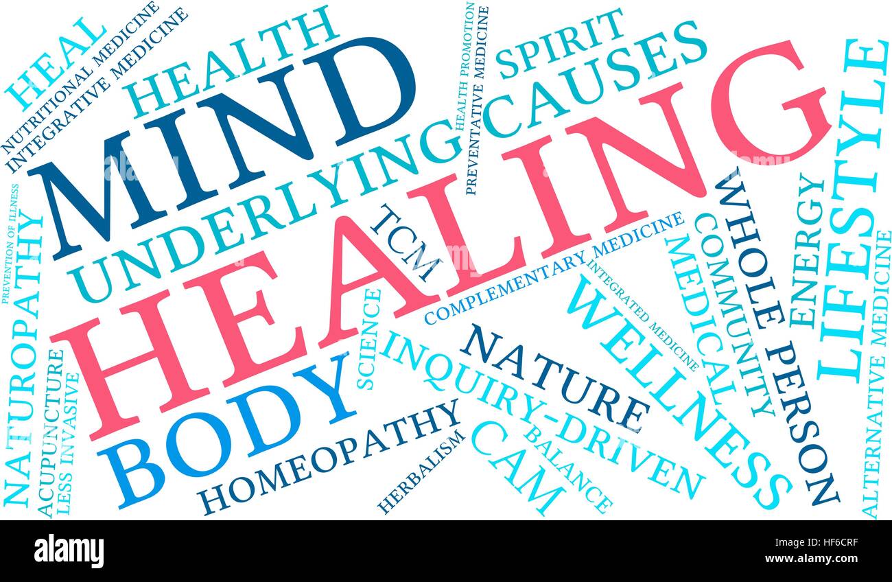 Healing Word Cloud Stock Vector Image & Art - Alamy