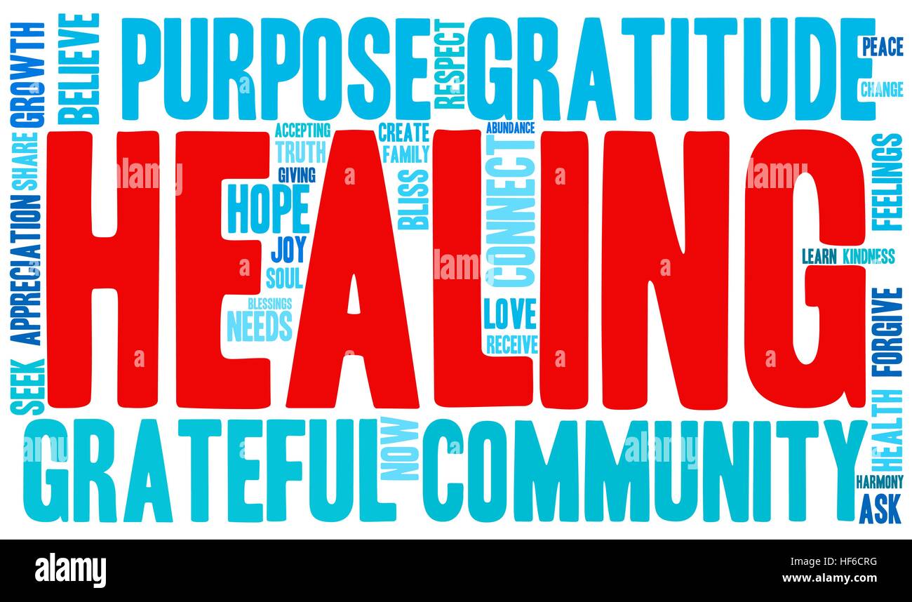 Healing Word Cloud Stock Vector Image & Art - Alamy