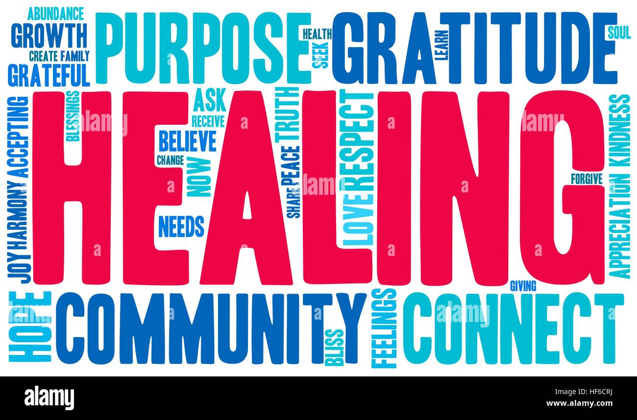 Healing Word Cloud Stock Vector Image & Art - Alamy