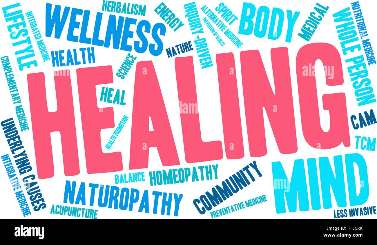 Healing Word Cloud Stock Vector Image & Art - Alamy