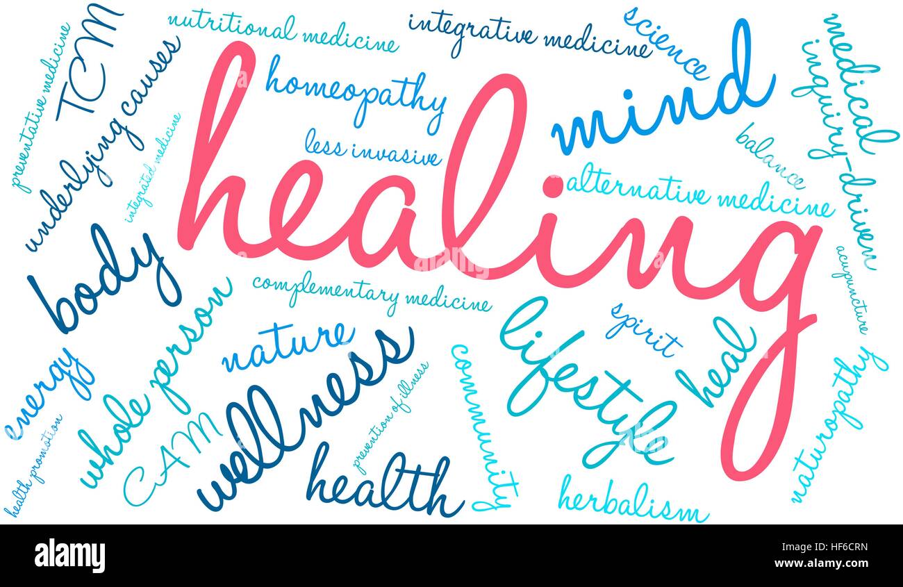 Healing Word Cloud Stock Vector Image & Art - Alamy