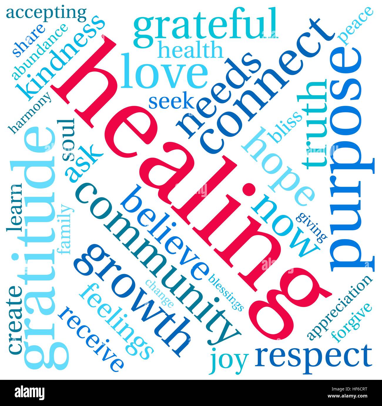 Healing Word Cloud Stock Vector Image & Art - Alamy