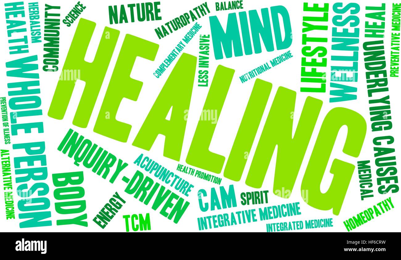 Healing Word Cloud Stock Vector Image & Art - Alamy