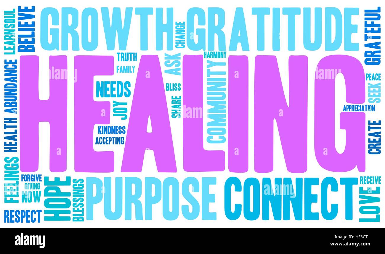 Healing Word Cloud Stock Vector Image & Art - Alamy