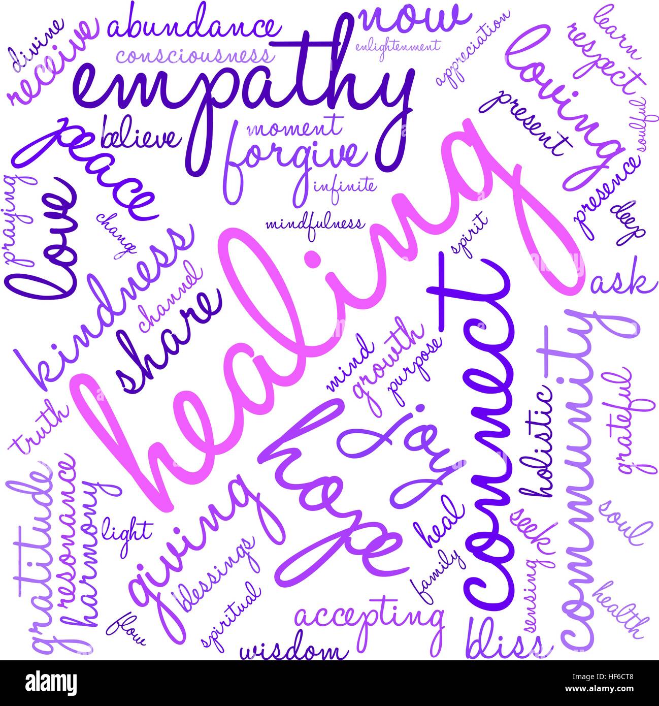 Healing Word Cloud Stock Vector Image & Art - Alamy