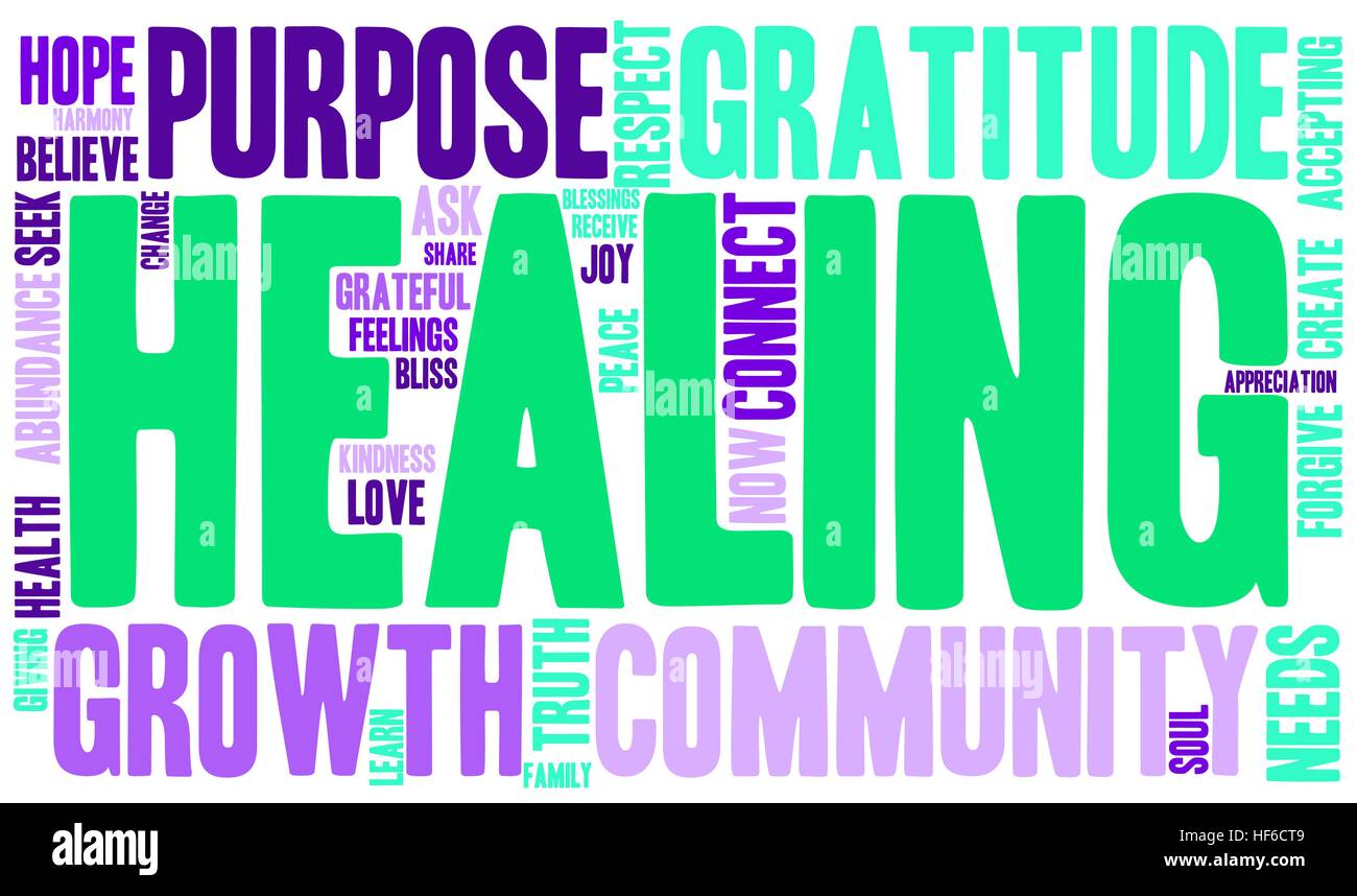 Healing Word Cloud Stock Vector Image & Art - Alamy
