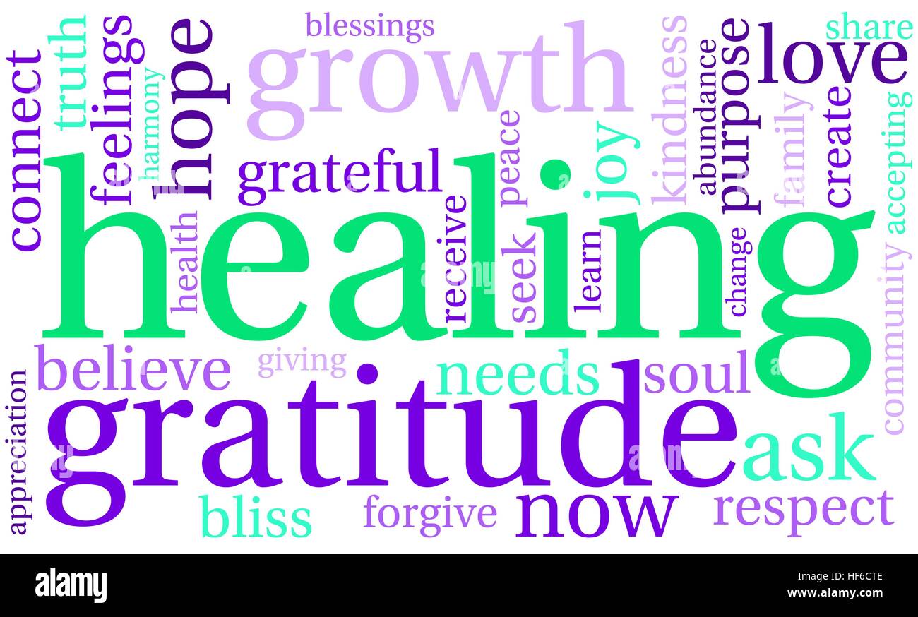 Healing Word Cloud Stock Vector Image & Art - Alamy