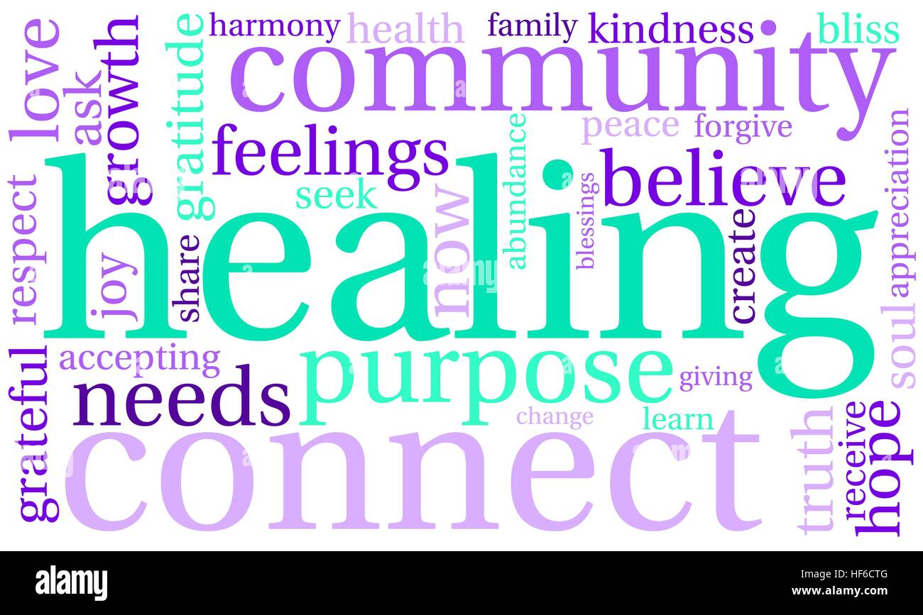 Healing Word Cloud Stock Vector Image & Art - Alamy