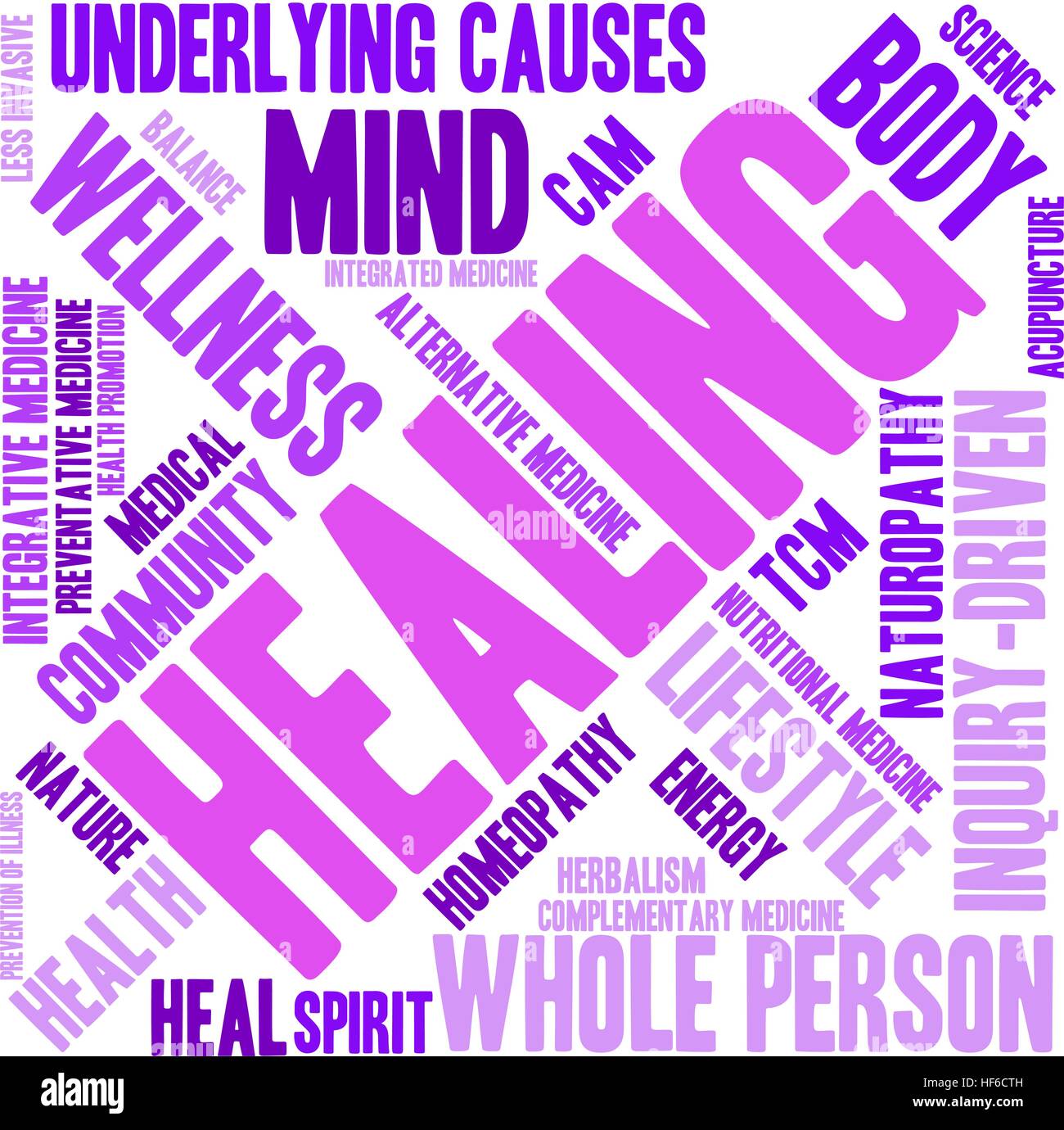 Healing Word Cloud Stock Vector Image & Art - Alamy