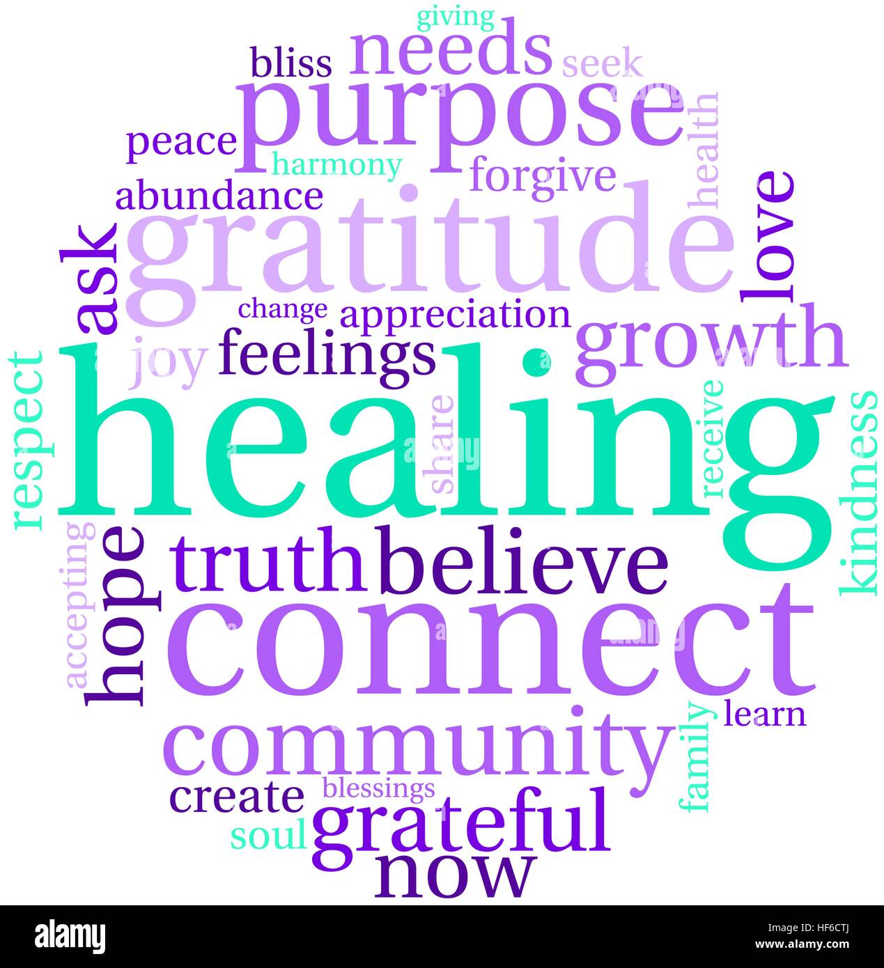 Healing Word Cloud Stock Vector Image & Art - Alamy