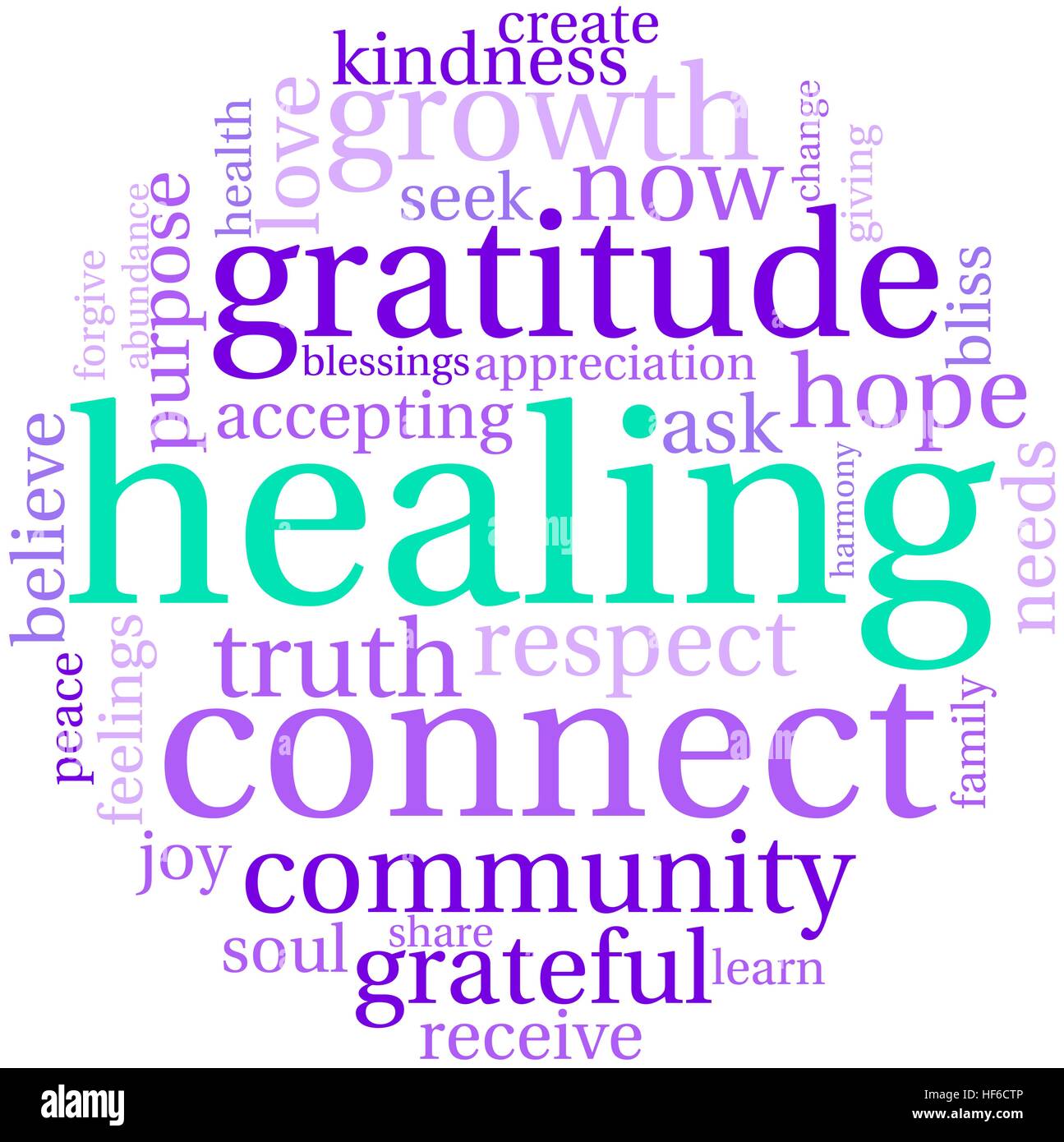 Healing Word Cloud Stock Vector Image & Art - Alamy