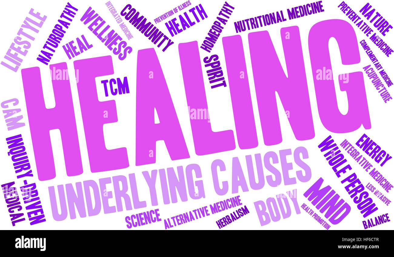 Healing Word Cloud Stock Vector Image & Art - Alamy