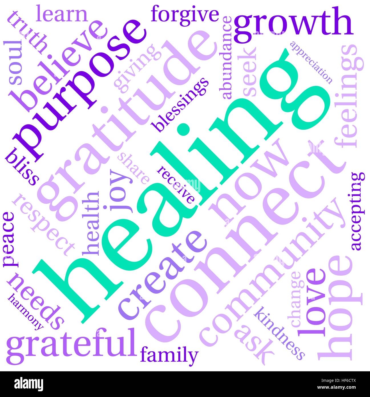 Healing Word Cloud Stock Vector Image & Art - Alamy
