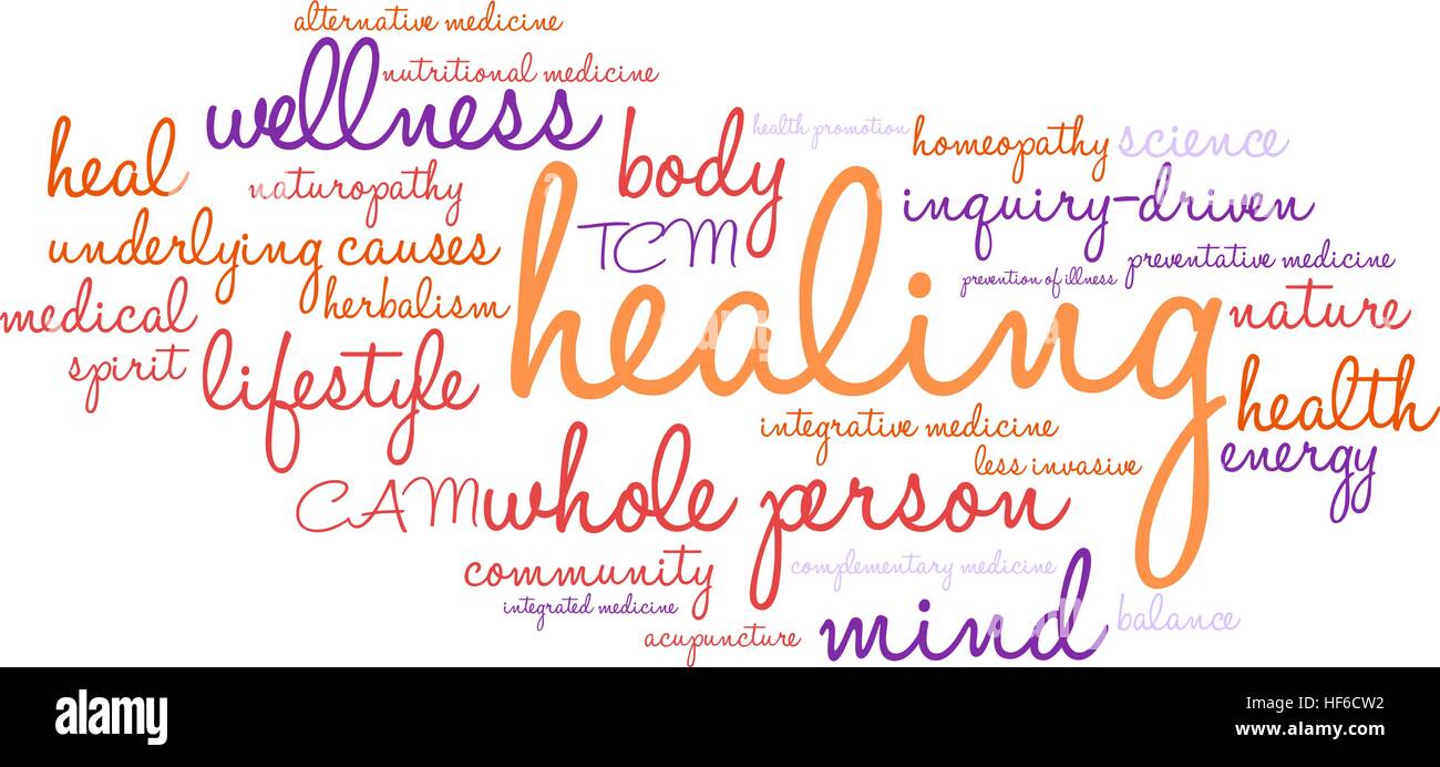 Healing Word Cloud Stock Vector Image & Art - Alamy