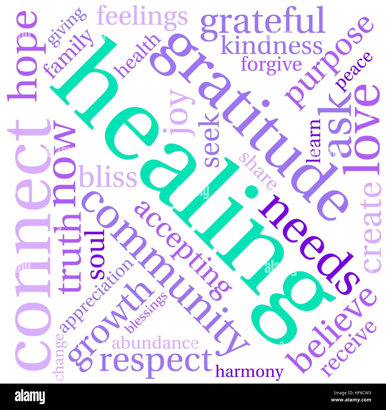 Healing Word Cloud Stock Vector Image & Art - Alamy
