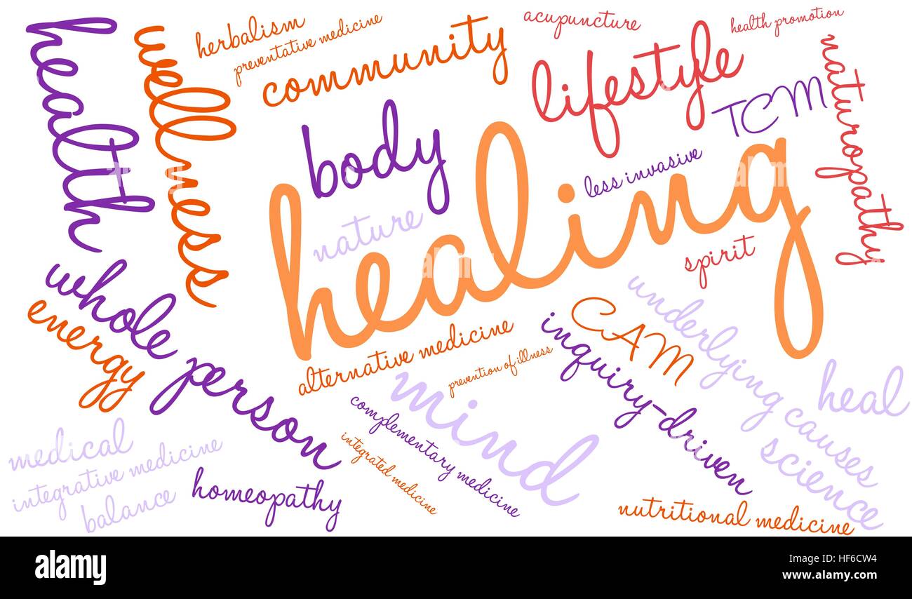 Healing Word Cloud Stock Vector Image & Art - Alamy