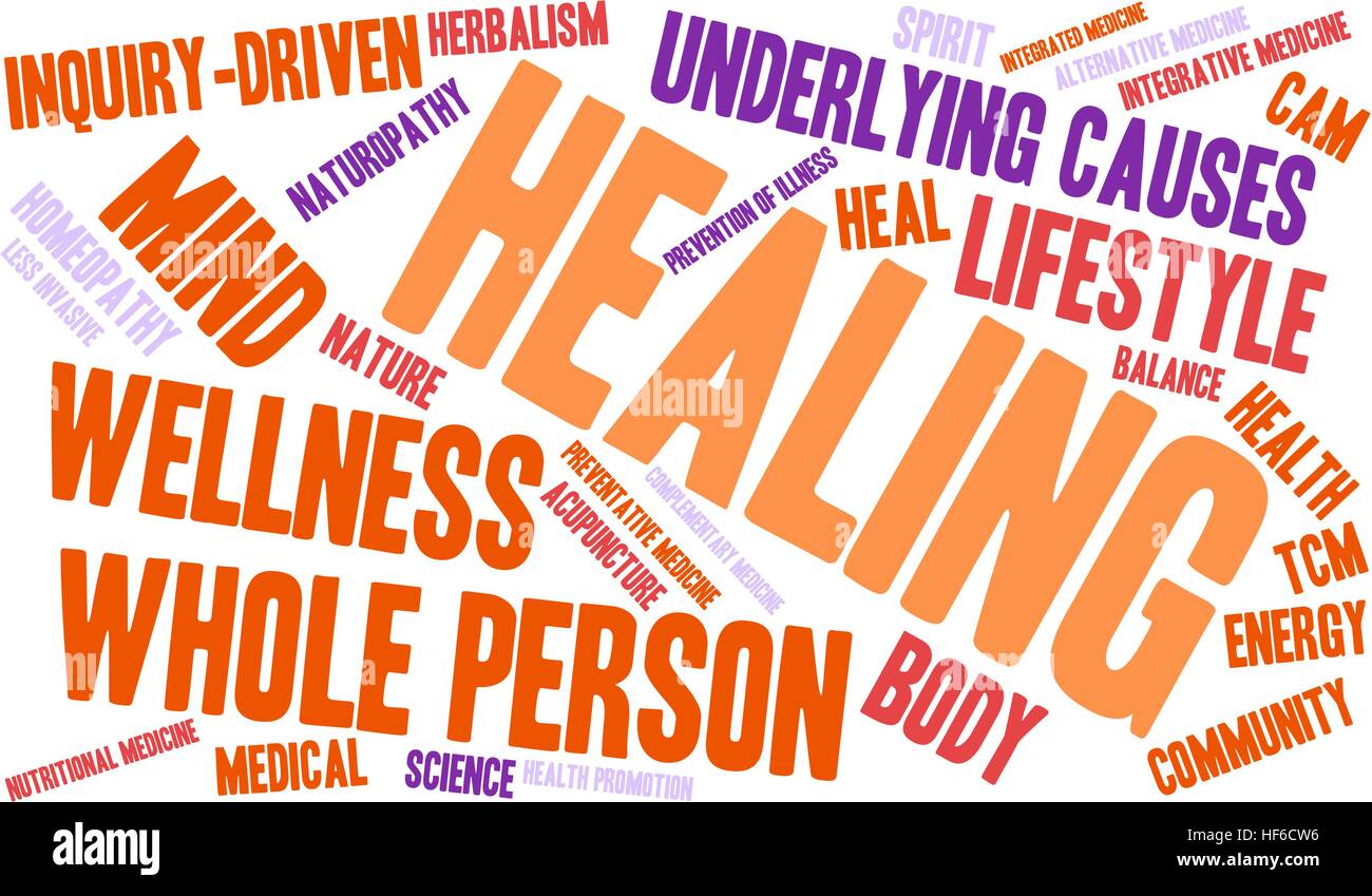 Healing Word Cloud Stock Vector Image & Art - Alamy