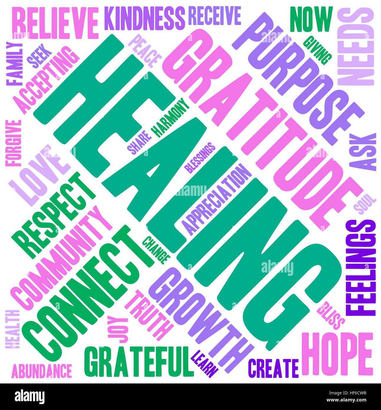 Healing Word Cloud Stock Vector Image & Art - Alamy