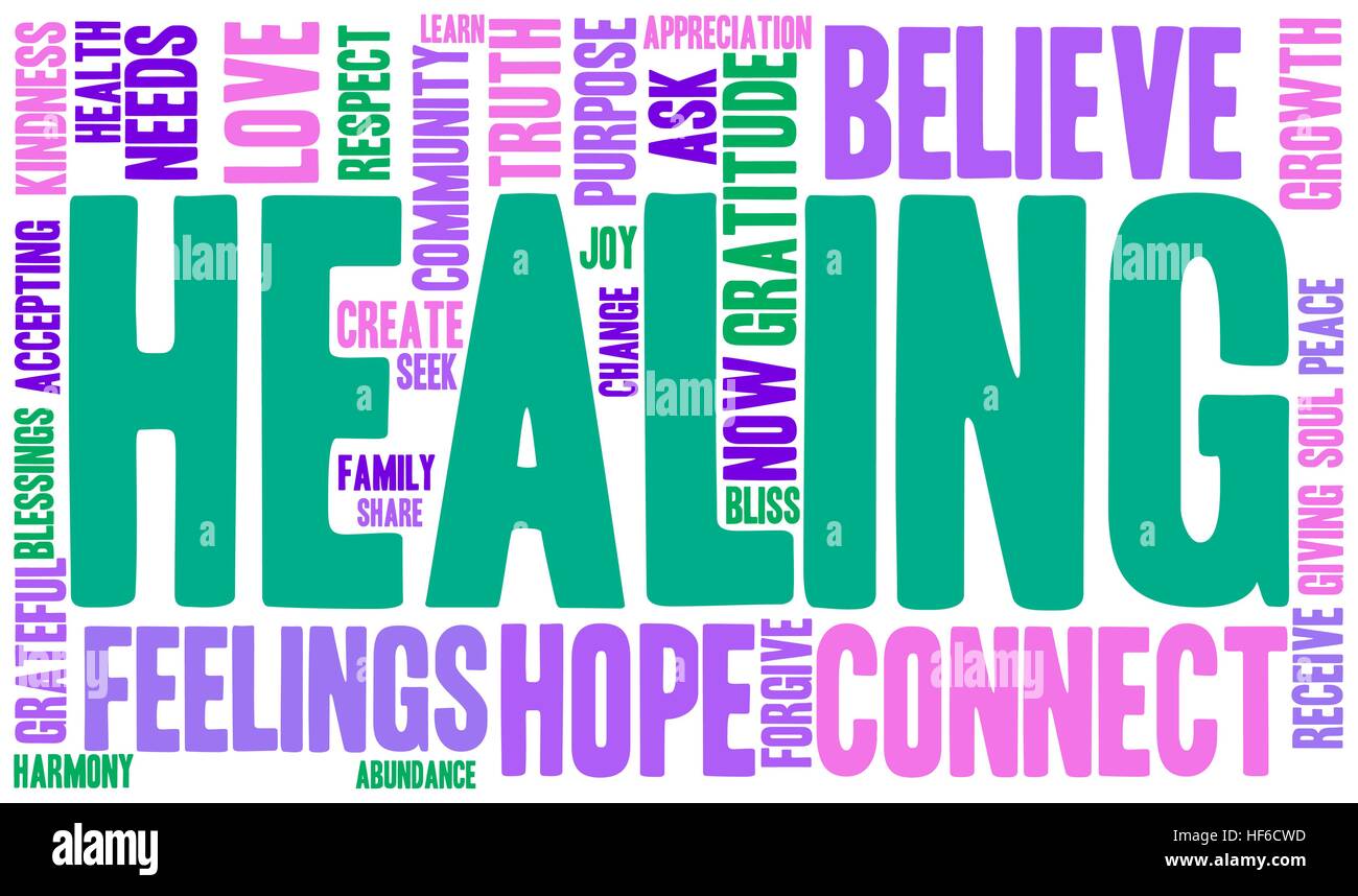 Healing Word Cloud Stock Vector Image & Art - Alamy