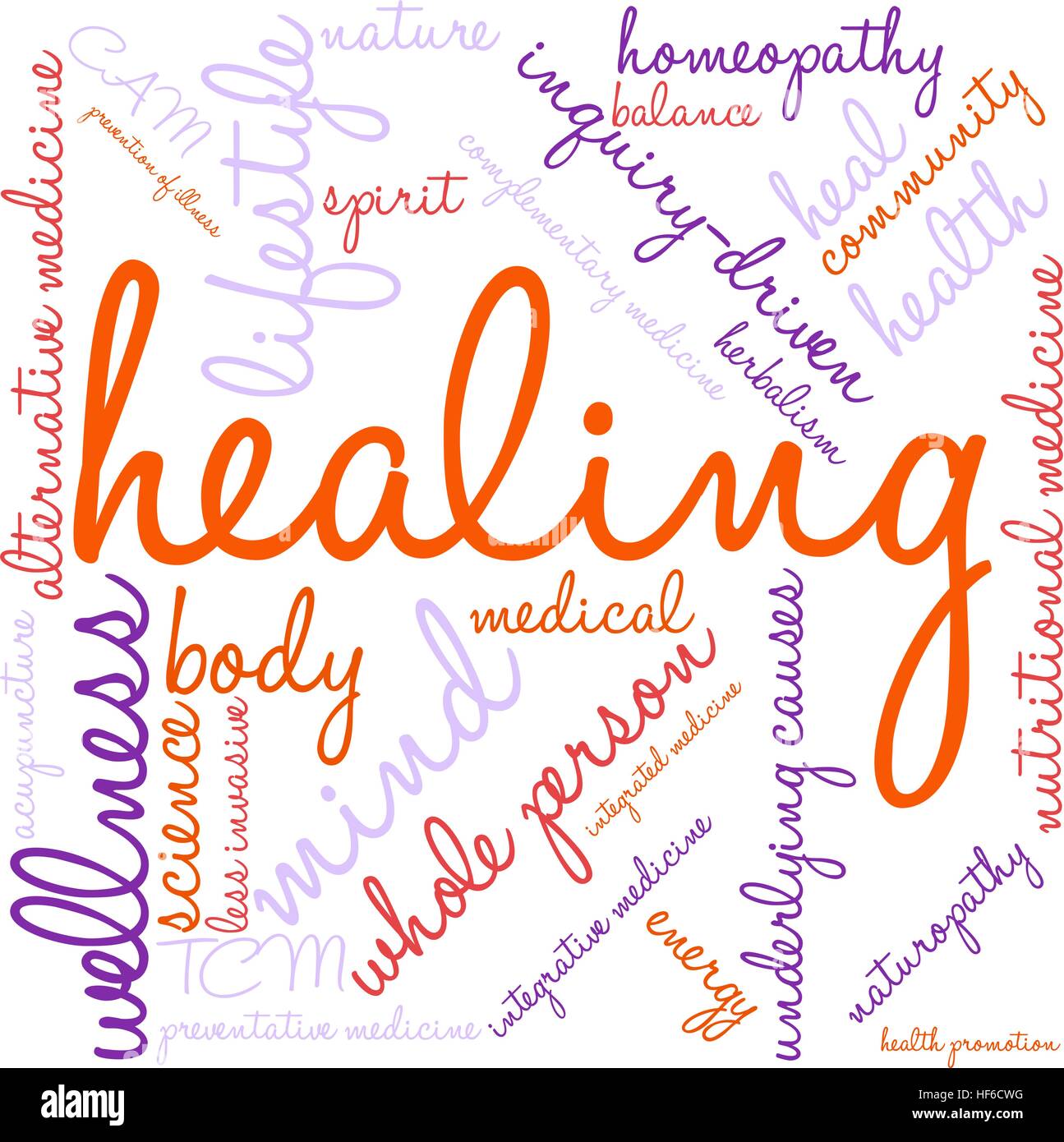 Healing Word Cloud Stock Vector Image & Art - Alamy