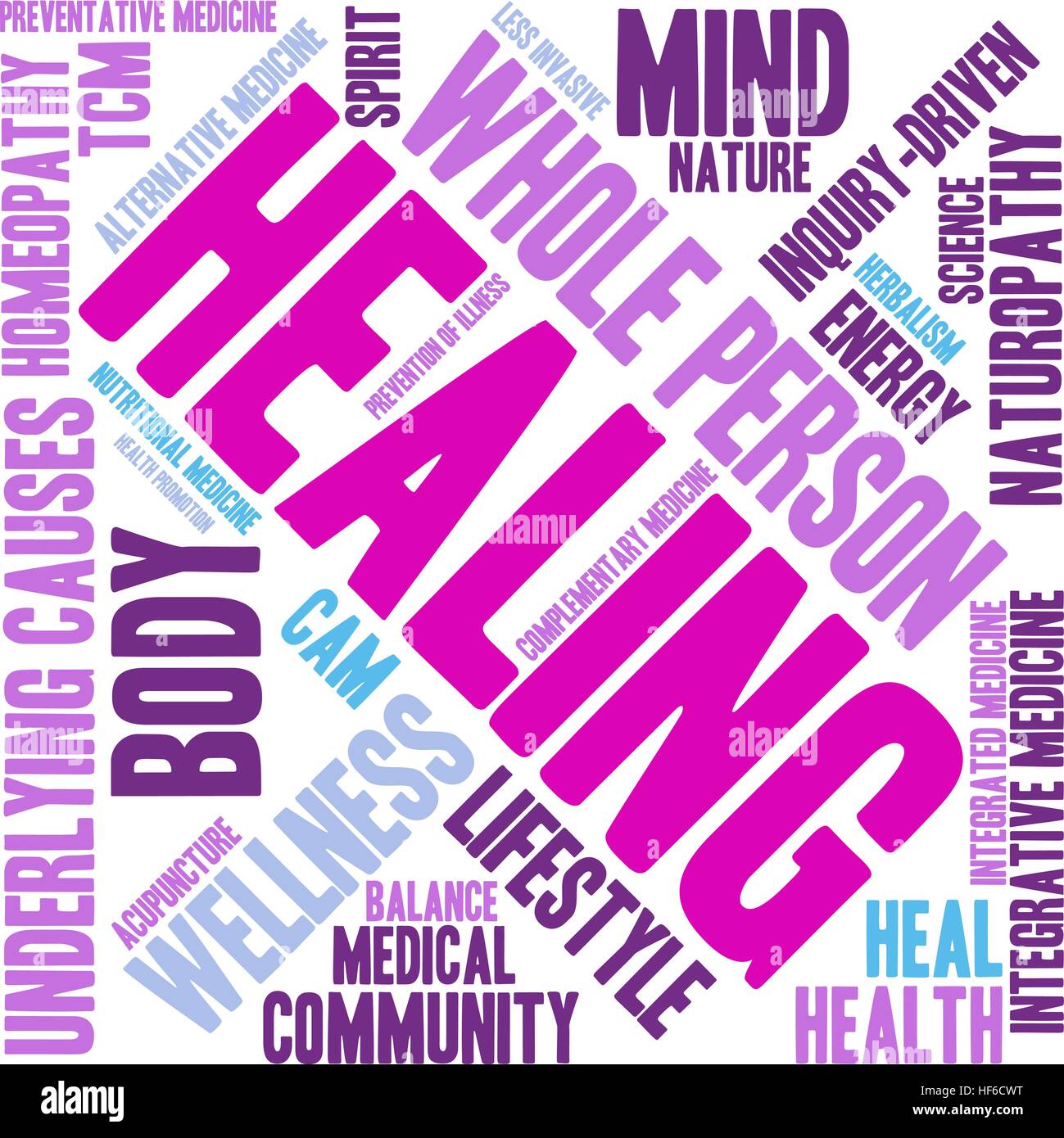 Healing Word Cloud Stock Vector Image & Art - Alamy