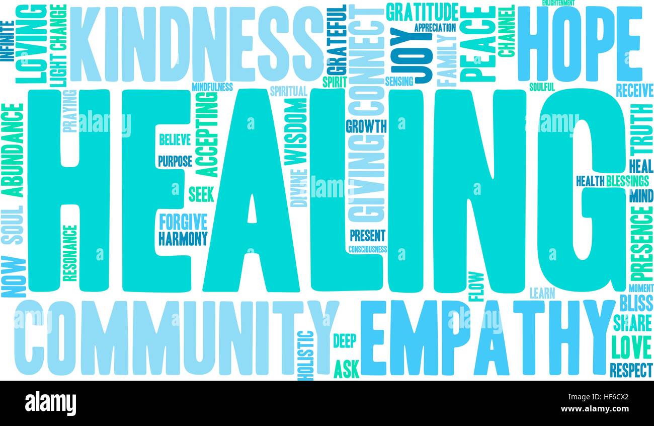Healing Word Cloud Stock Vector Image & Art - Alamy
