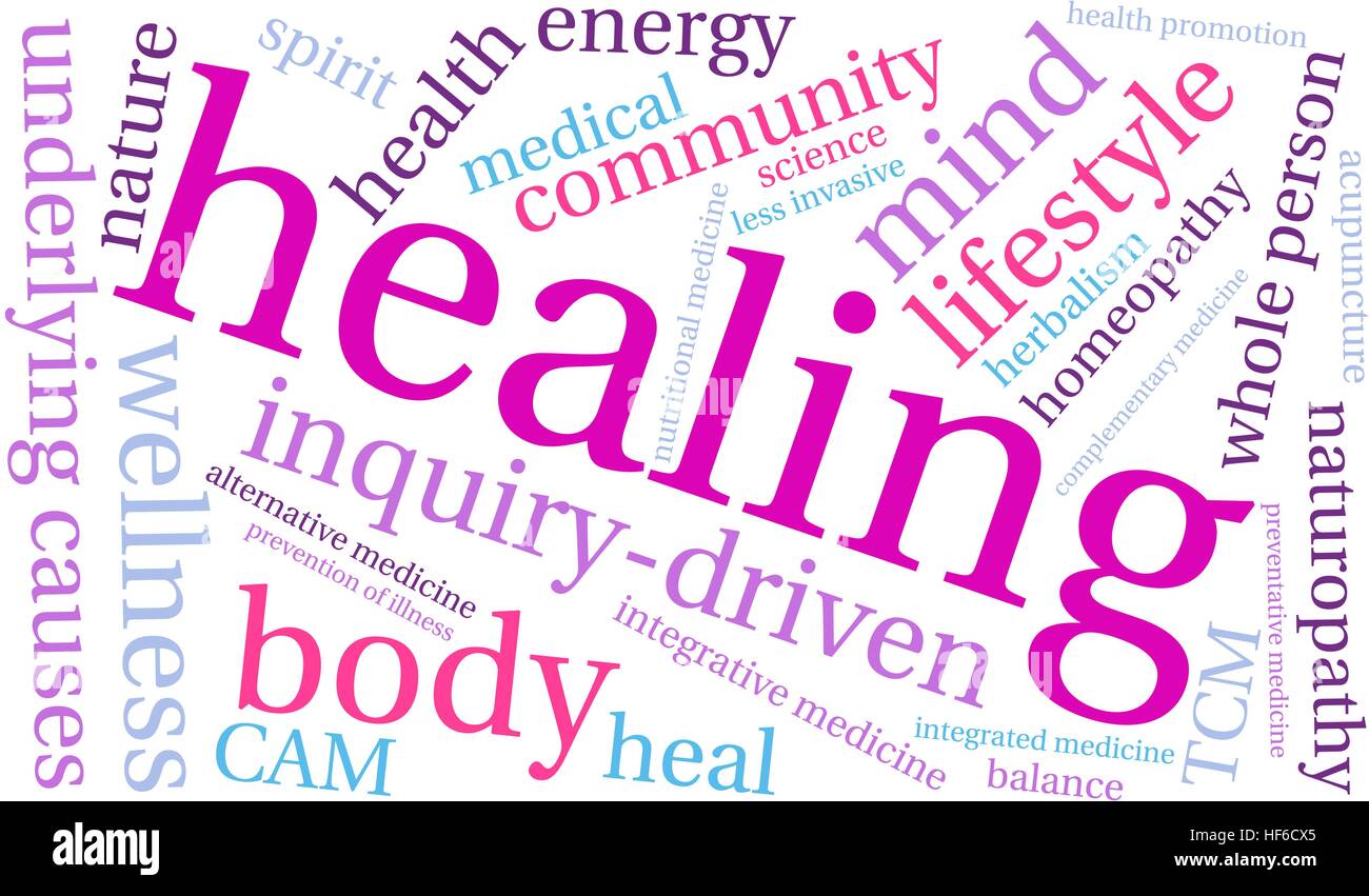Healing Word Cloud Stock Vector Image & Art - Alamy