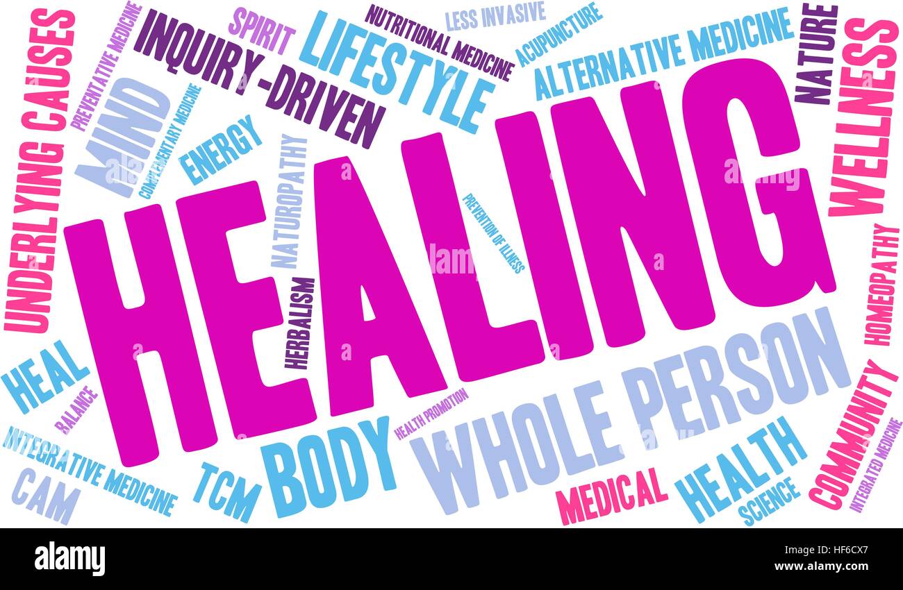 Healing Word Cloud Stock Vector Image & Art - Alamy