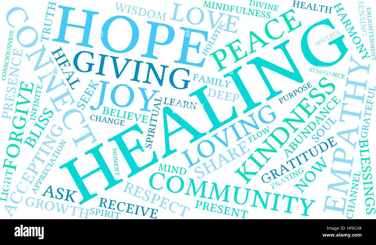 Healing Word Cloud Stock Vector Image & Art - Alamy