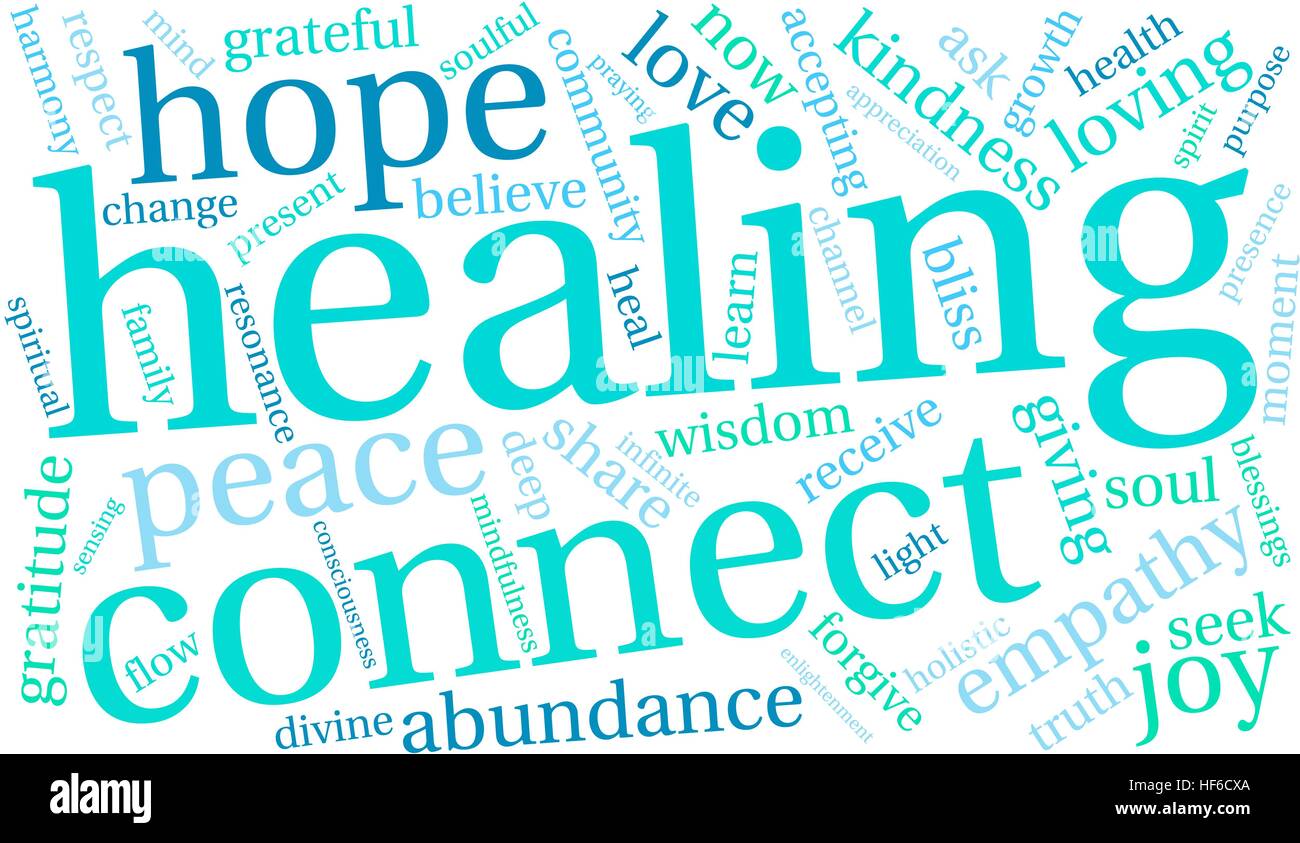 Healing Word Cloud Stock Vector Image & Art - Alamy