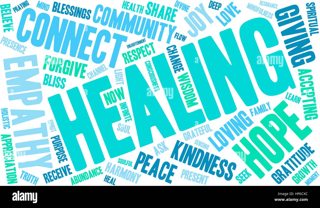 Healing Word Cloud Stock Vector Image & Art - Alamy