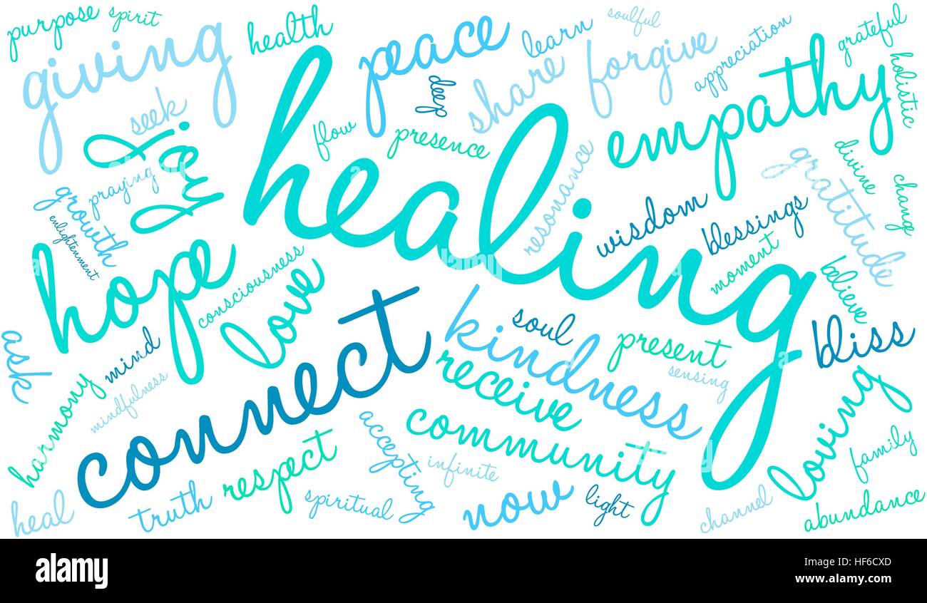 Healing Word Cloud Stock Vector Image & Art - Alamy