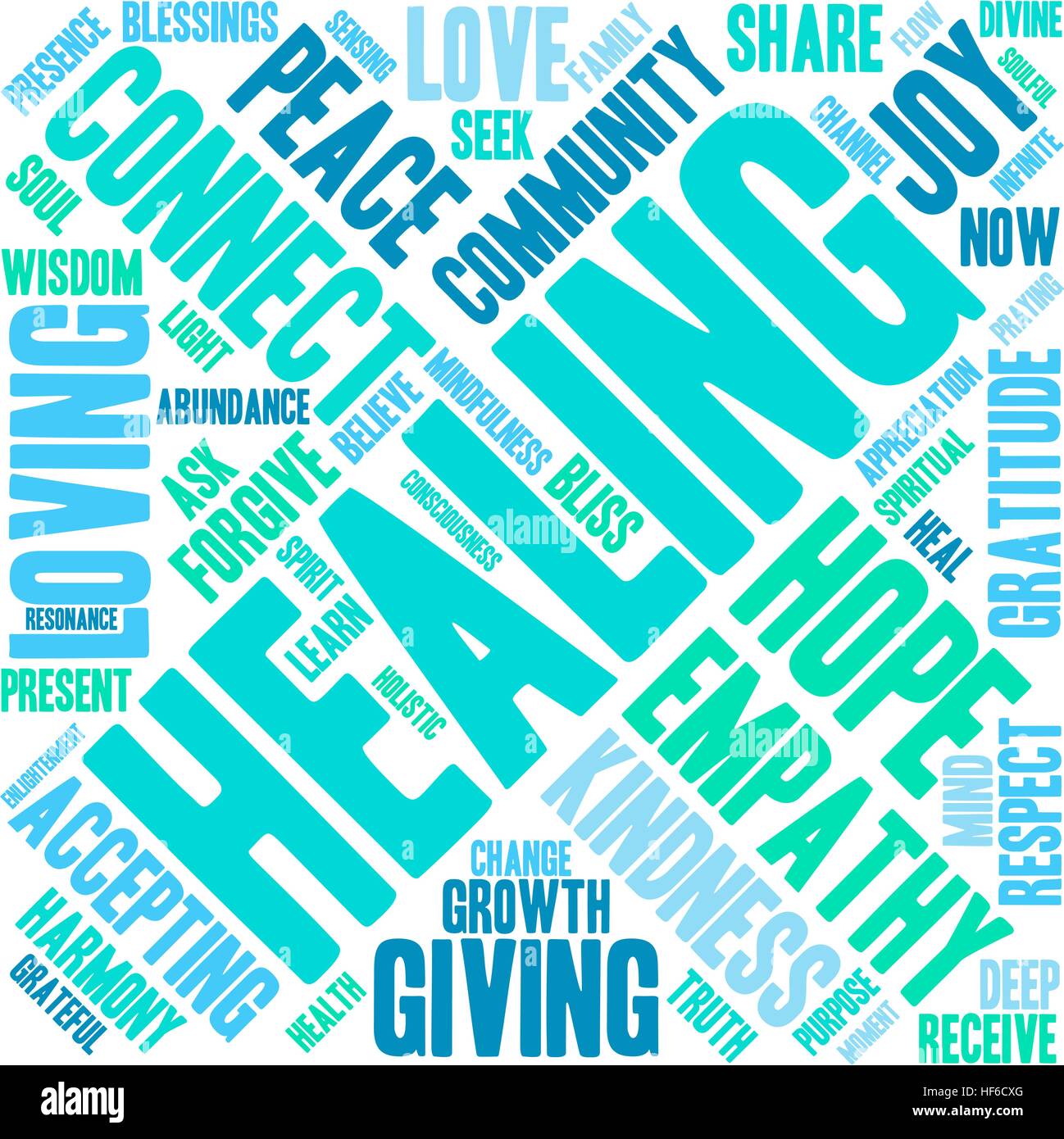 Healing Word Cloud Stock Vector Image & Art - Alamy