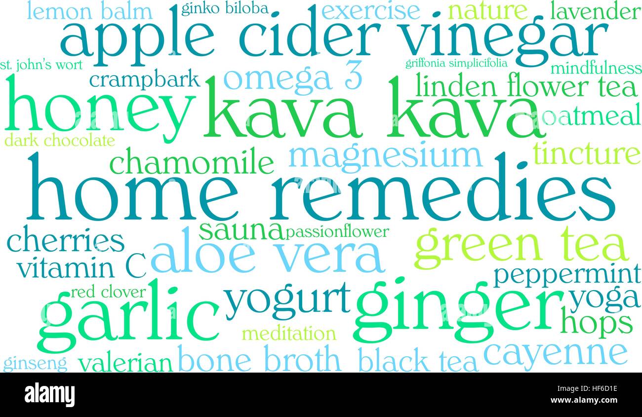 Home Remedies word cloud on a white background Stock Vector Image & Art ...
