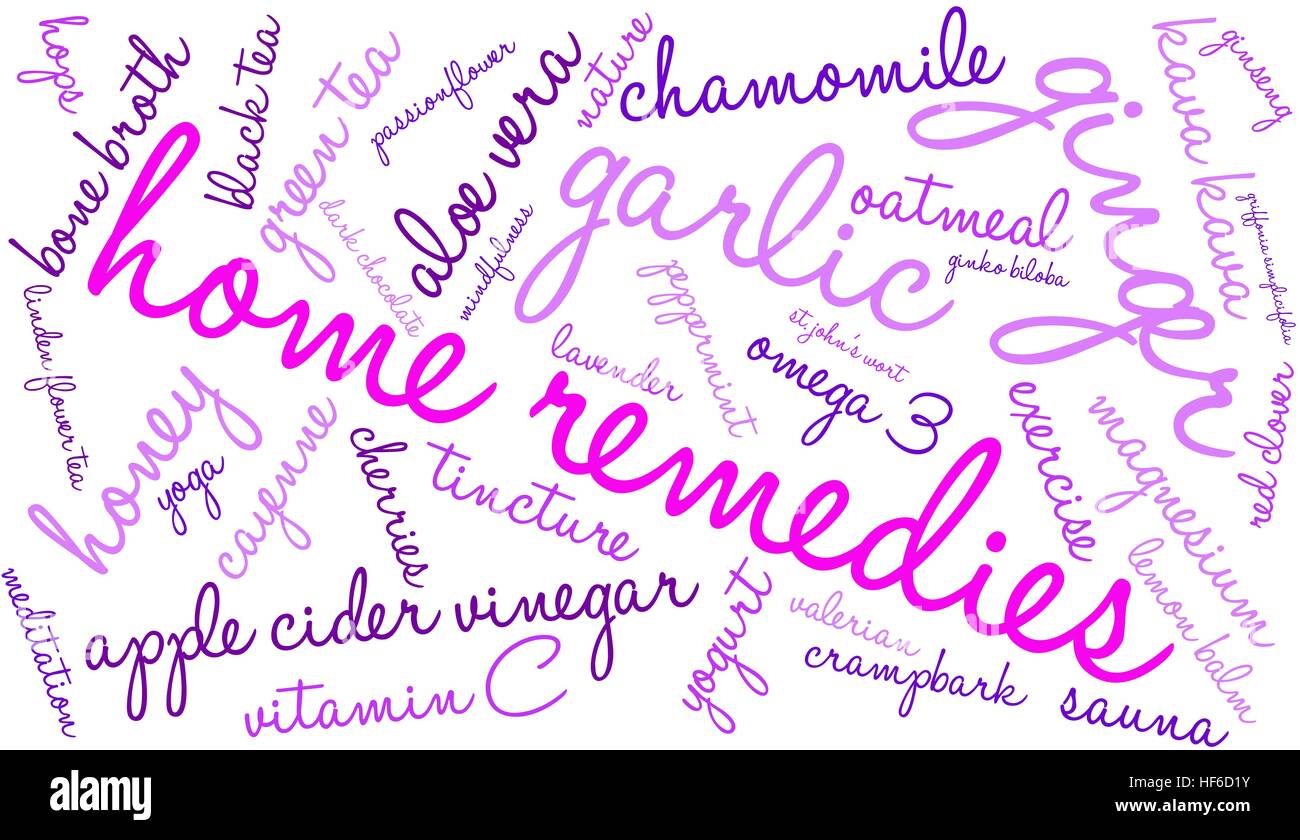Home Remedies word cloud on a white background Stock Vector Image & Art ...