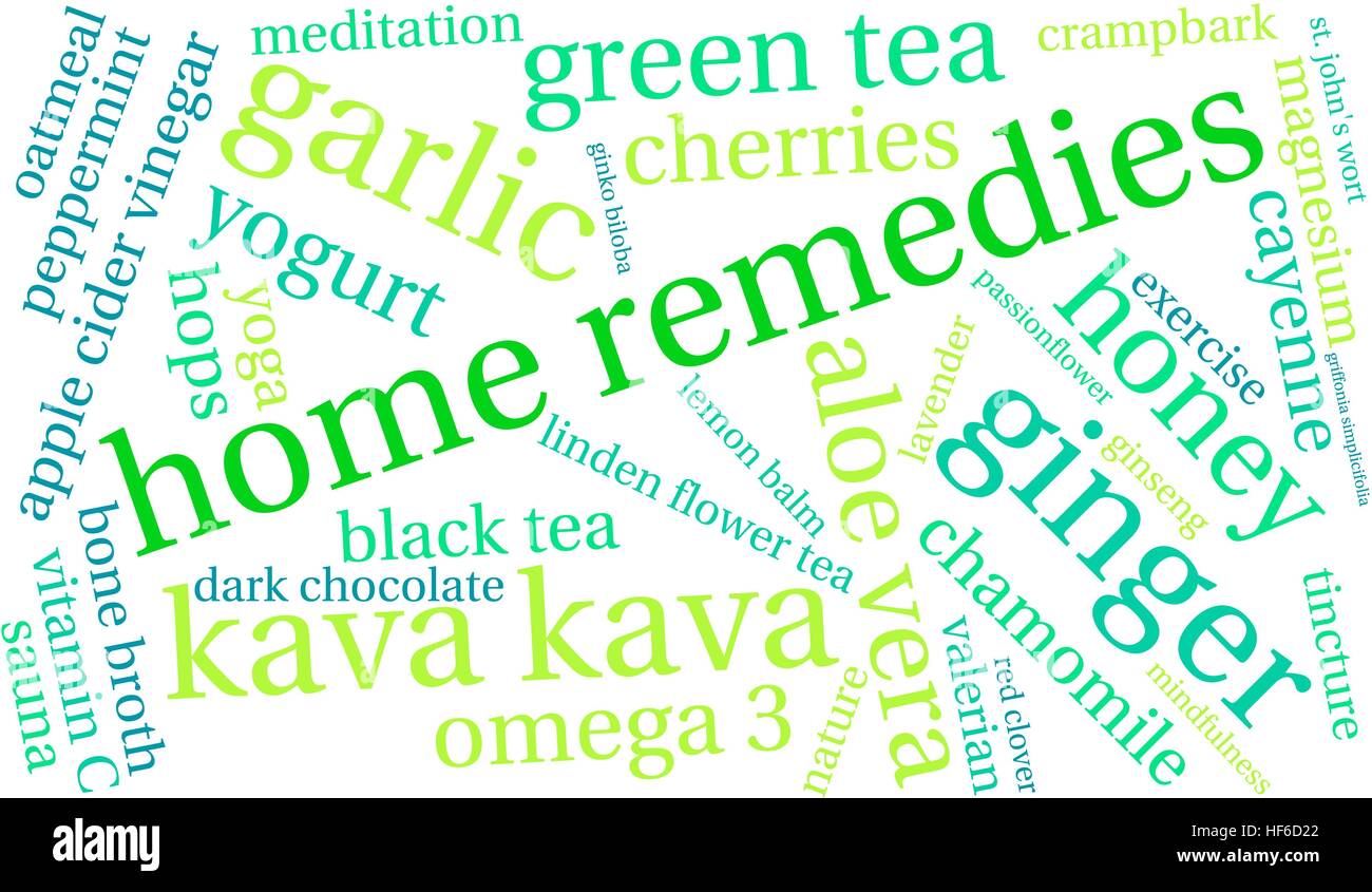 Home Remedies word cloud on a white background Stock Vector Image & Art ...