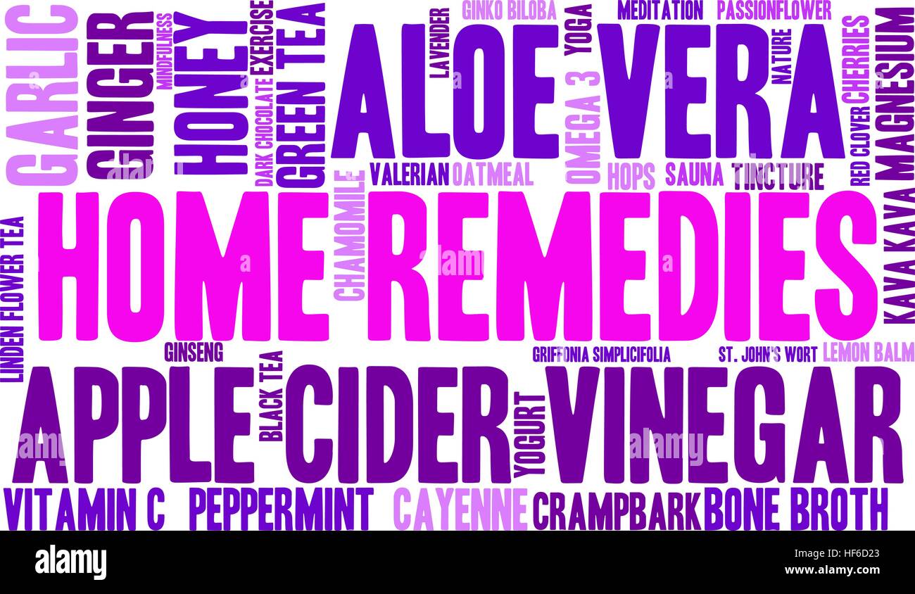 Home Remedies word cloud on a white background Stock Vector Image & Art ...
