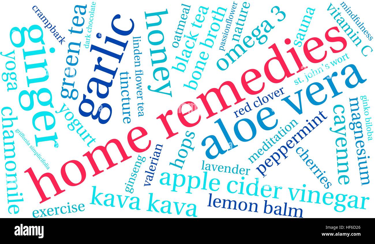 Home Remedies word cloud on a white background Stock Vector Image & Art ...