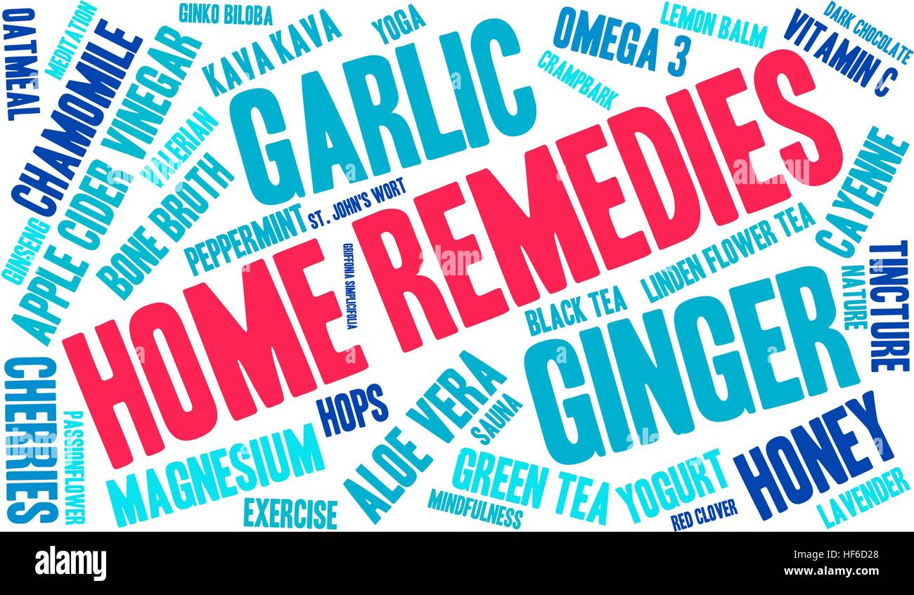 Home Remedies word cloud on a white background Stock Vector Image & Art ...