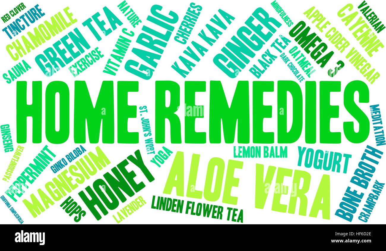 Home Remedies word cloud on a white background Stock Vector Image & Art ...