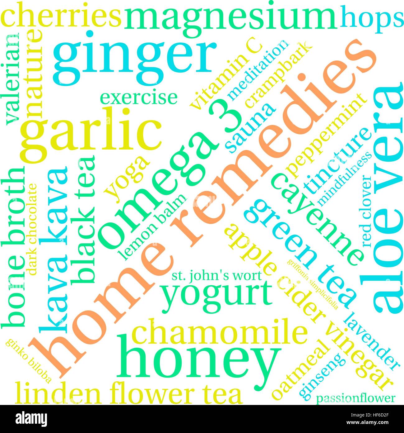 Home Remedies word cloud on a white background Stock Vector Image & Art ...