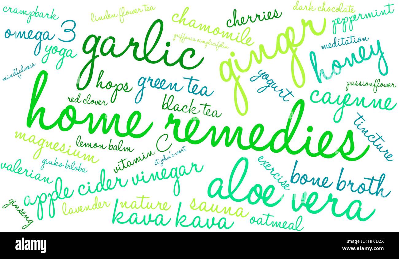 Home Remedies word cloud on a white background Stock Vector Image & Art ...