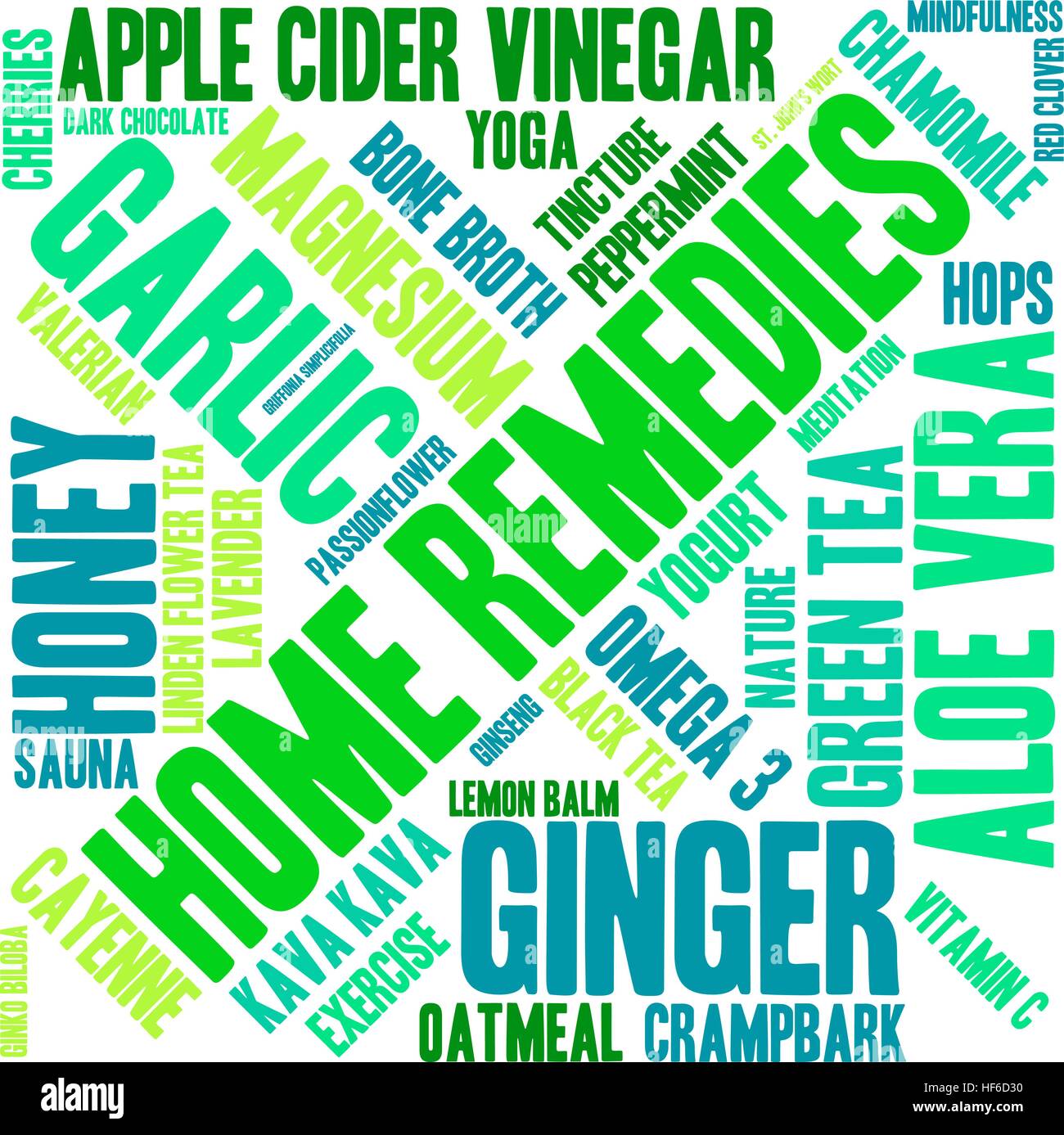 Home Remedies word cloud on a white background Stock Vector Image & Art ...