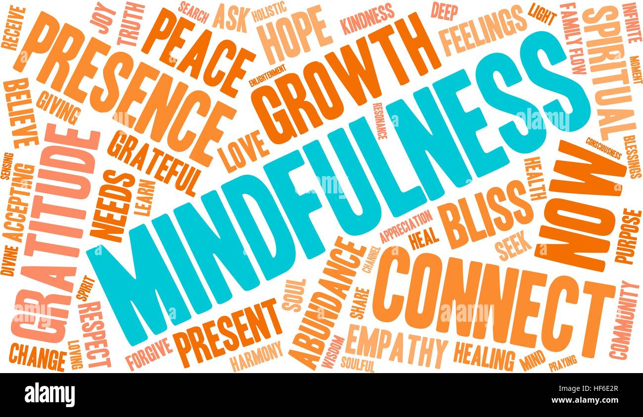 Mindfulness word cloud Stock Vector Images - Alamy