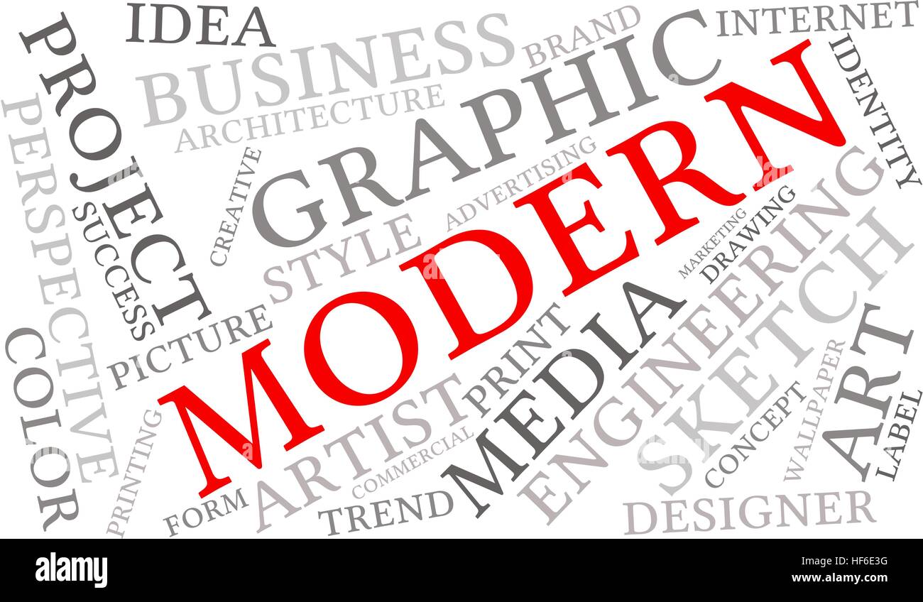 Modern word cloud on a white background Stock Vector Image & Art - Alamy