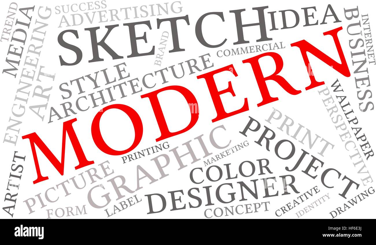 Modern word cloud on a white background Stock Vector Image & Art - Alamy